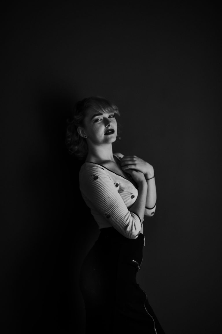 Pin-Up Style Boudoir - Richmond Photographer | Black Lace Boudoir
